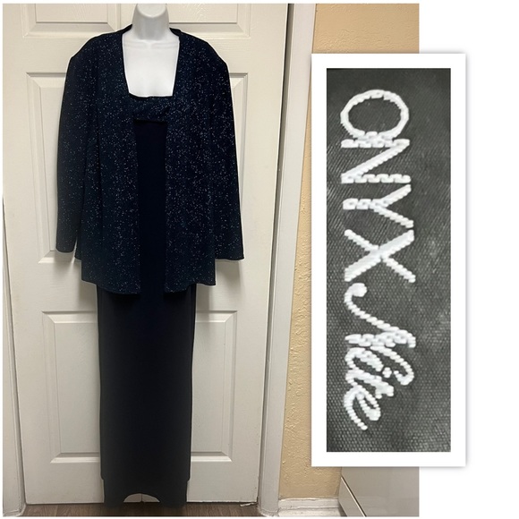 Onyx Nite | Dresses | Onyx Nite Navy Dress Set | Poshmark